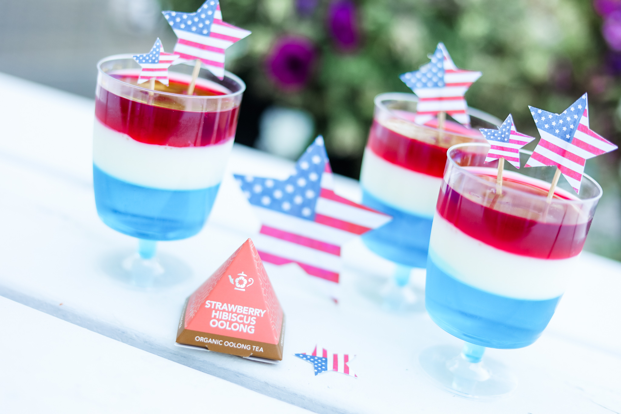 Fourth of July Tea Infused Jello - TEATIME NOTES | Teabloom